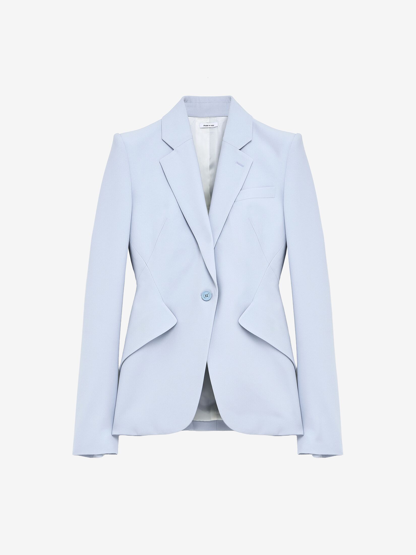 Women's Single-breasted Jacket in Light Blue | McQueen GB