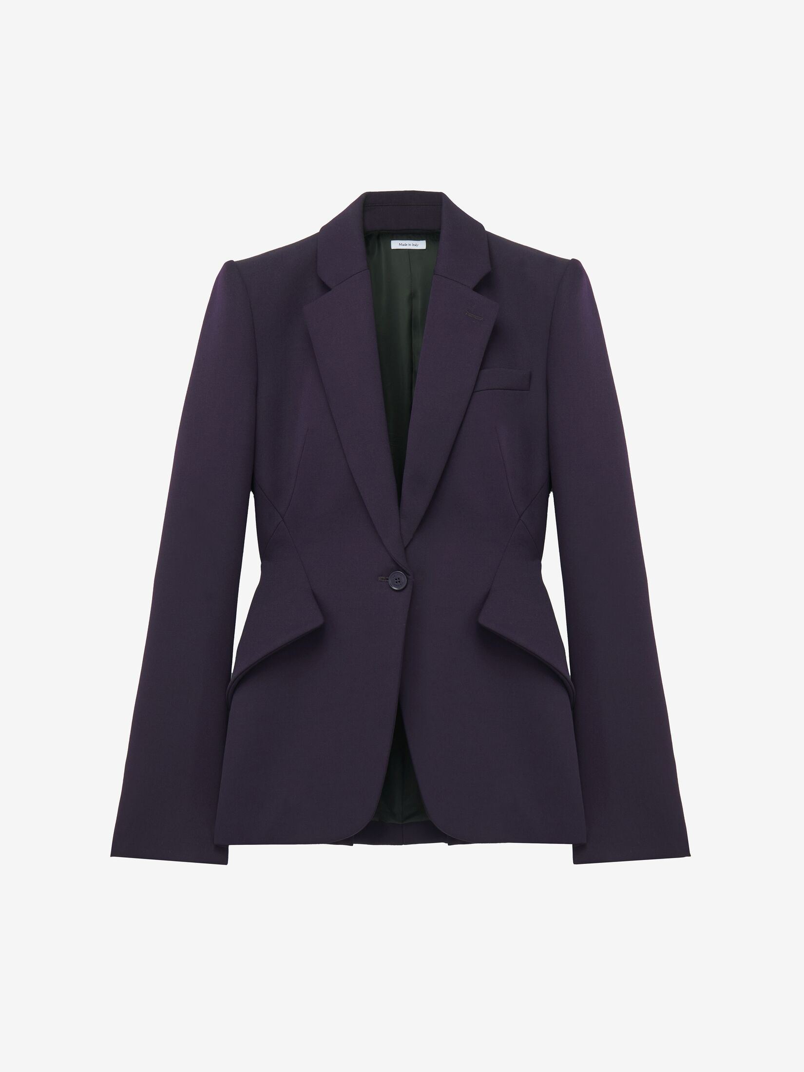 Women's Single-breasted Jacket in Violet | Alexander McQueen US