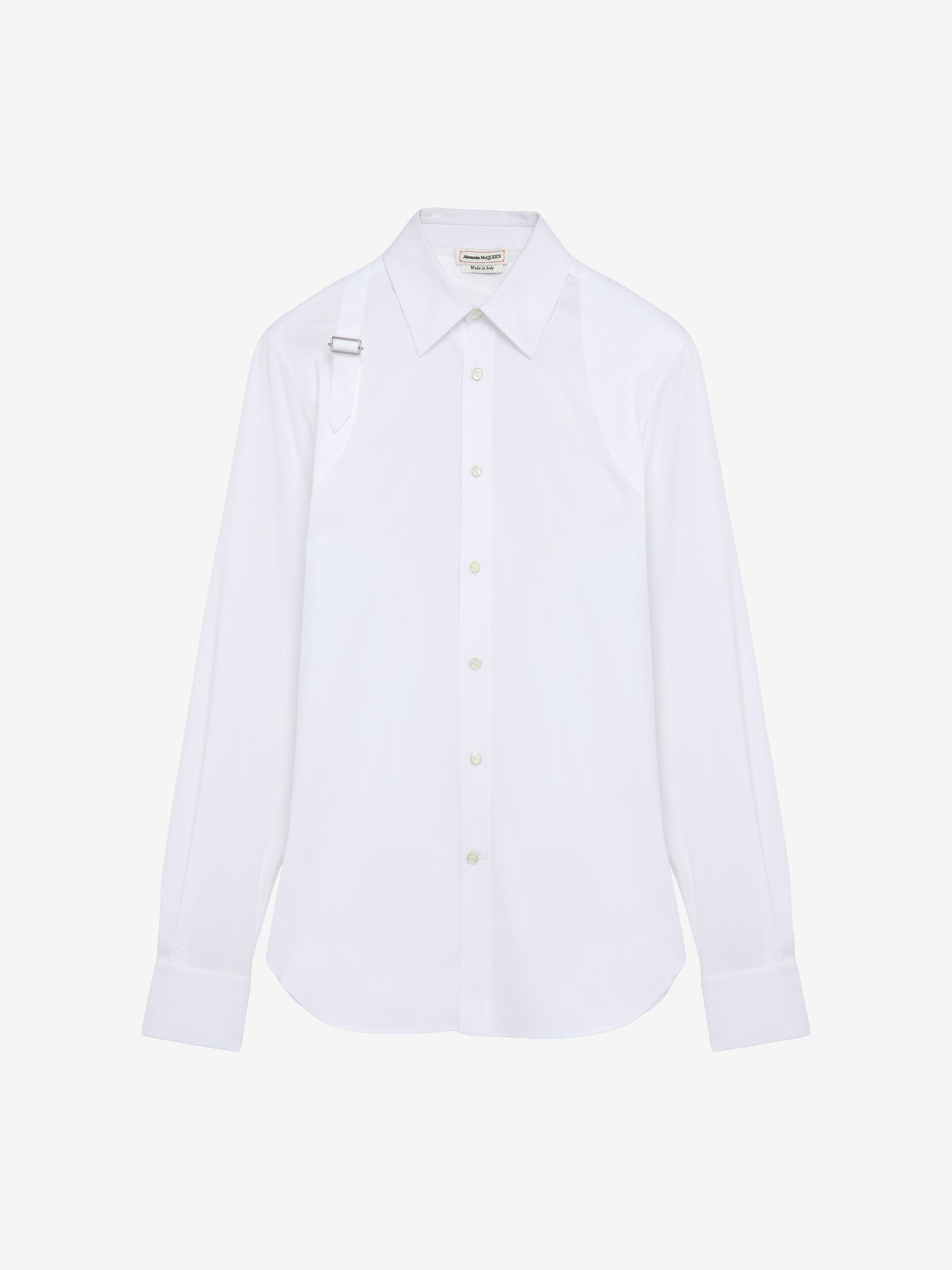Harness Shirt White for Men | Alexander McQueen