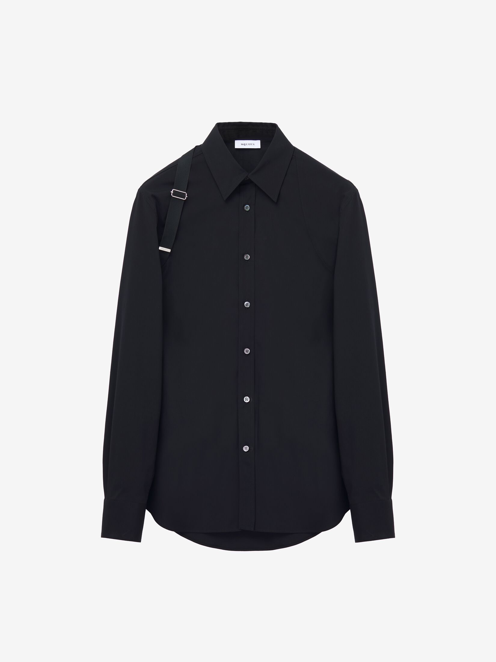 Men's Harness Shirt in Black | Alexander McQueen US