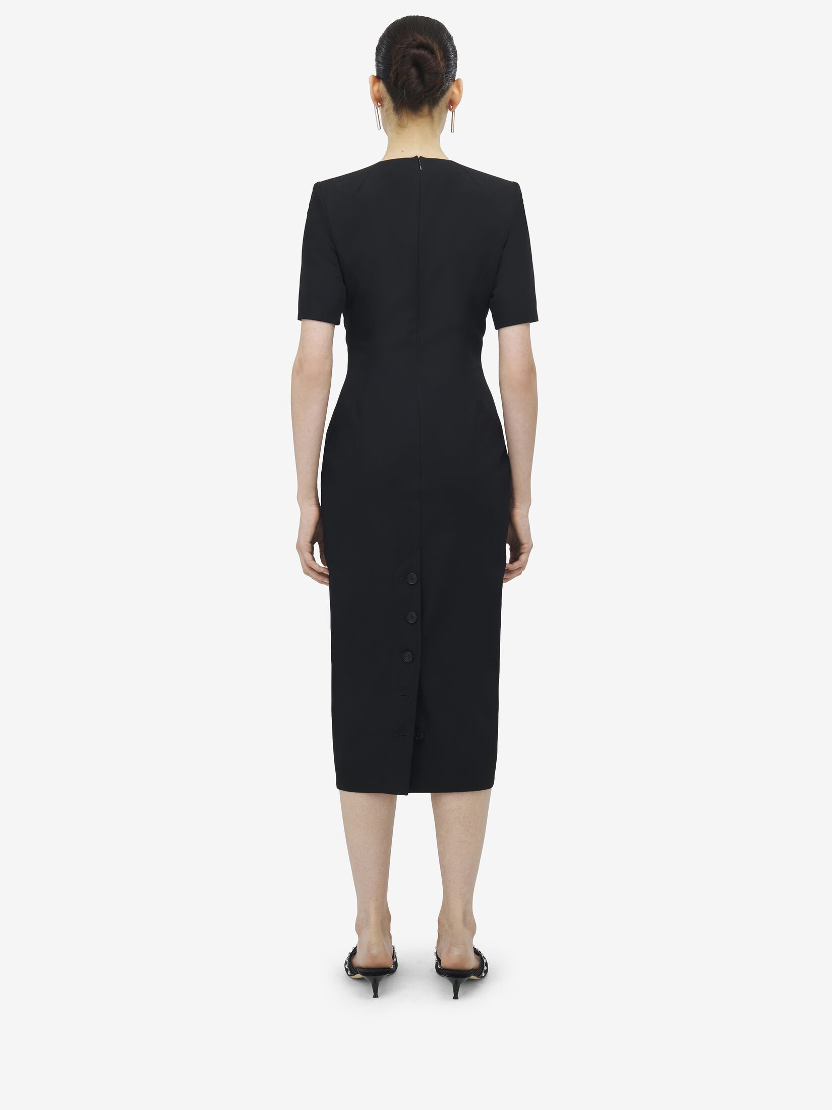 펜슬 드레스 | 블랙 | Alexander McQueen KR