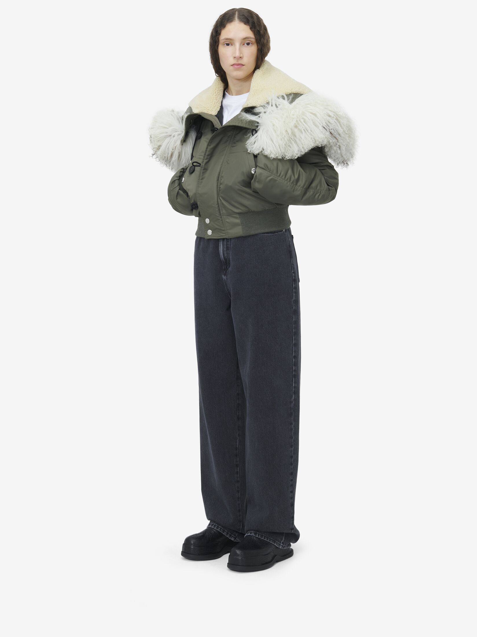 Women's Designer Jackets | Leather & Cropped | Alexander McQueen UK