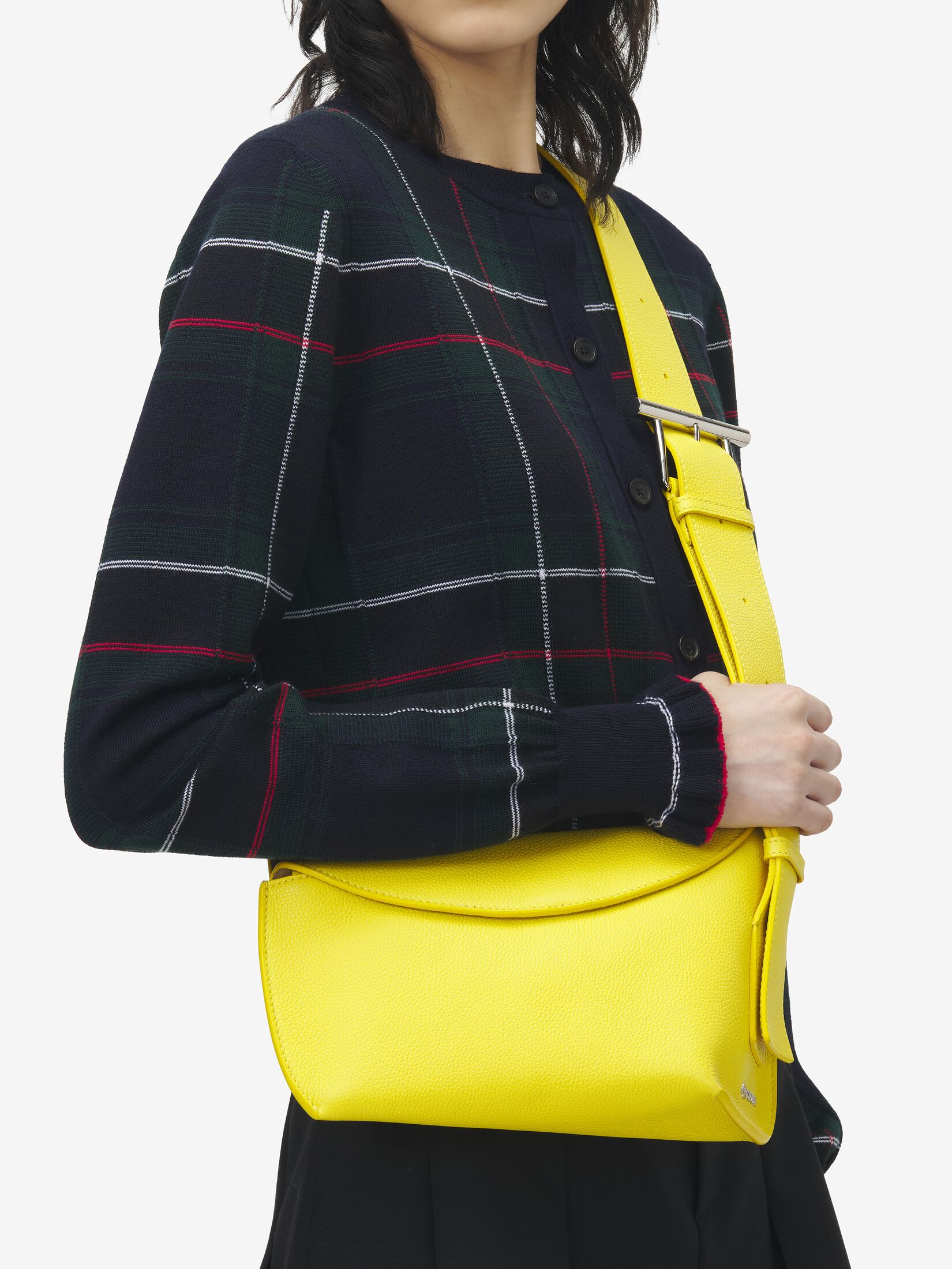 Women's T-Bar Sling Bag in Yellow | Alexander McQueen US